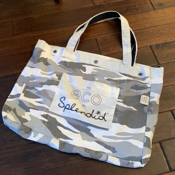 Splendid | Bags | Eco By Splendid Reversible Tote Bag In Grey ...